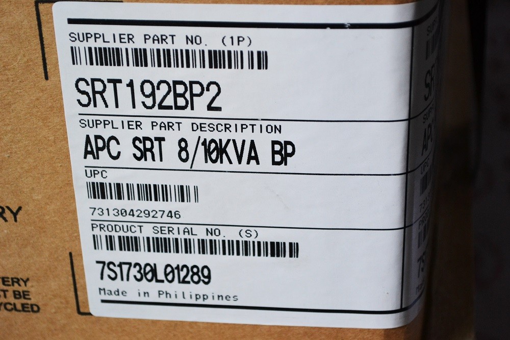 Комплект батарей для APC Smart-UPS SRT 192 В 8 и 10 кВ·А